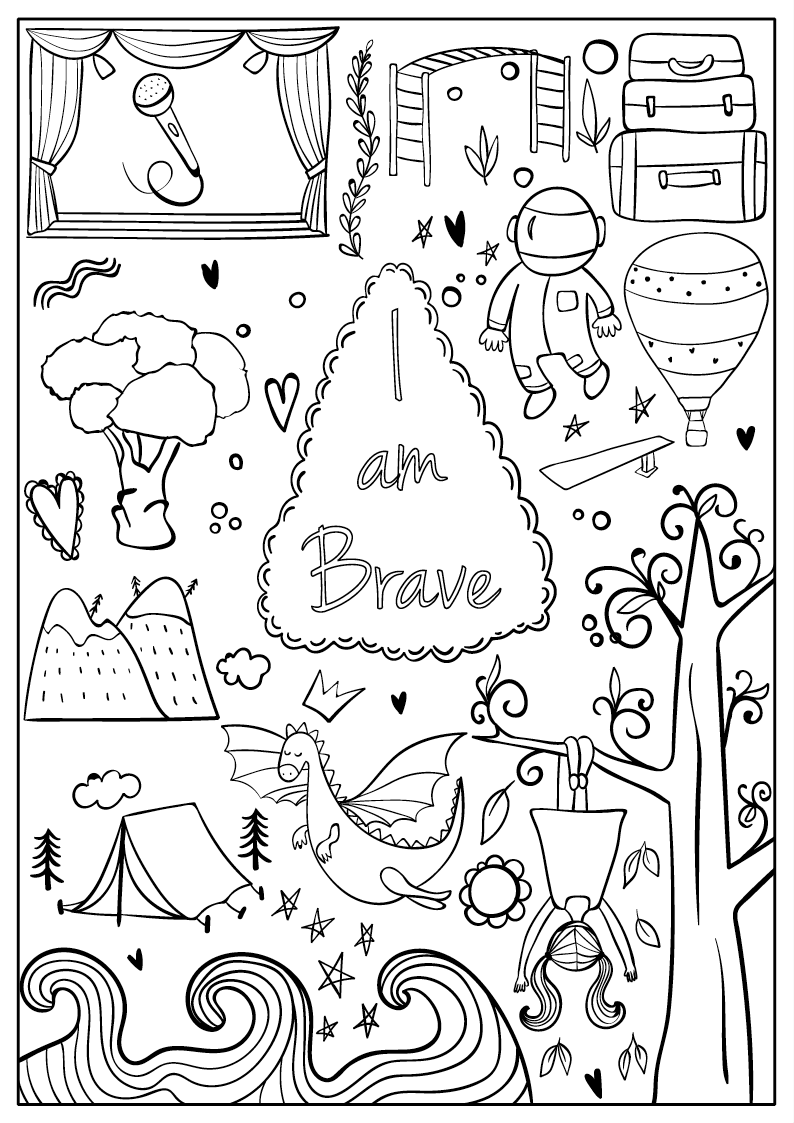 brave coloring pages for kids