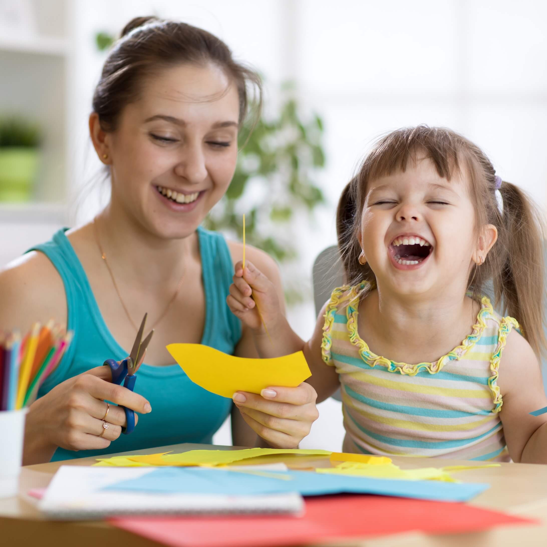 Easy Spring Craft: Paper Bead Affirmation Necklaces – Hopscotch Girls
