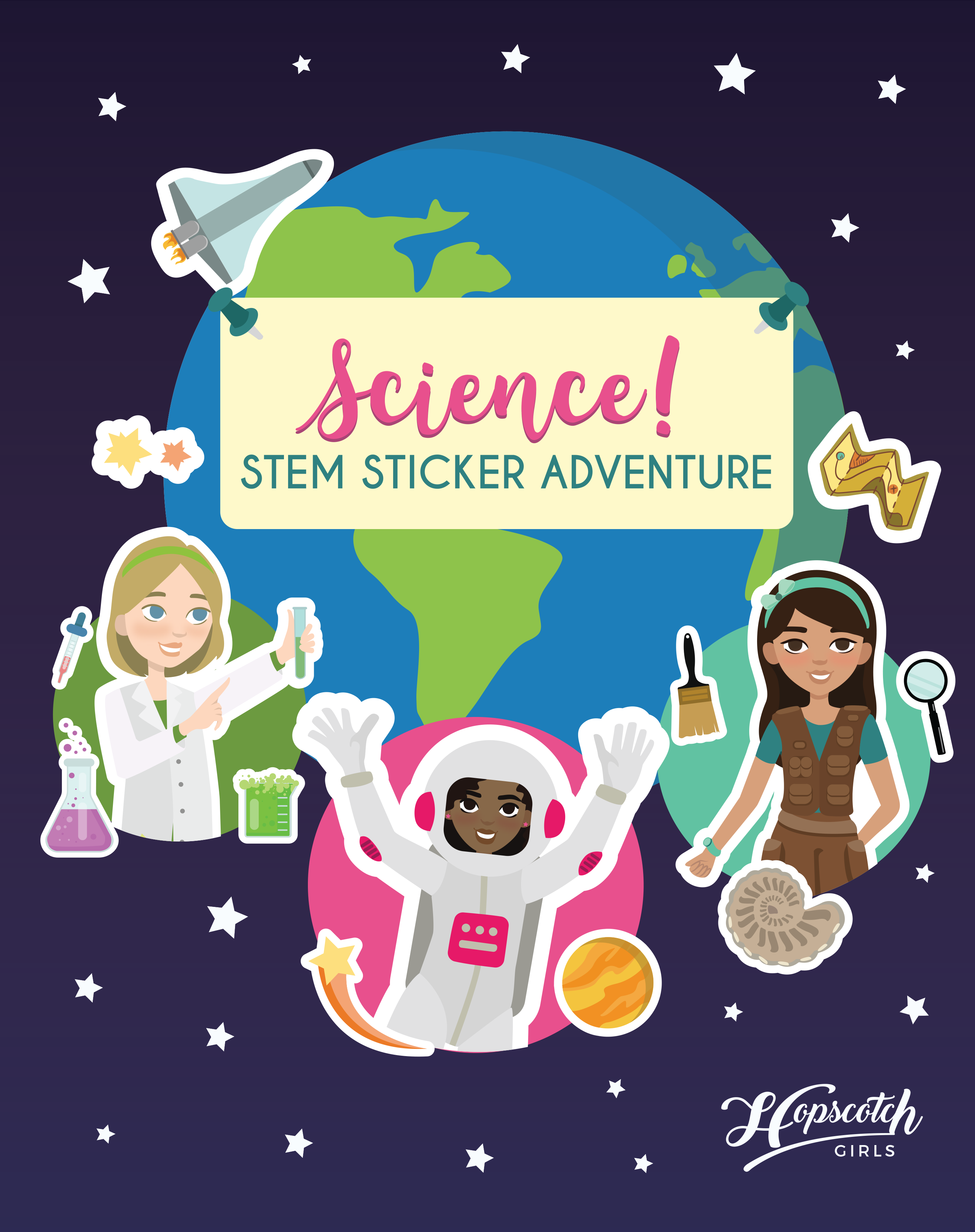 Science! STEM Sticker Adventure – Hopscotch Girls