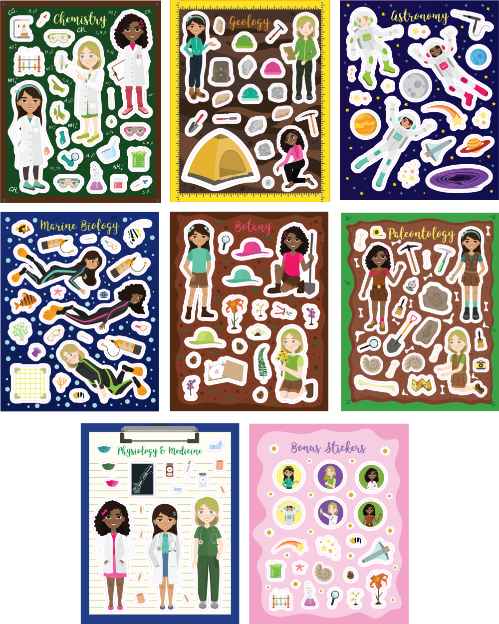 Science! STEM Sticker Adventure – Hopscotch Girls